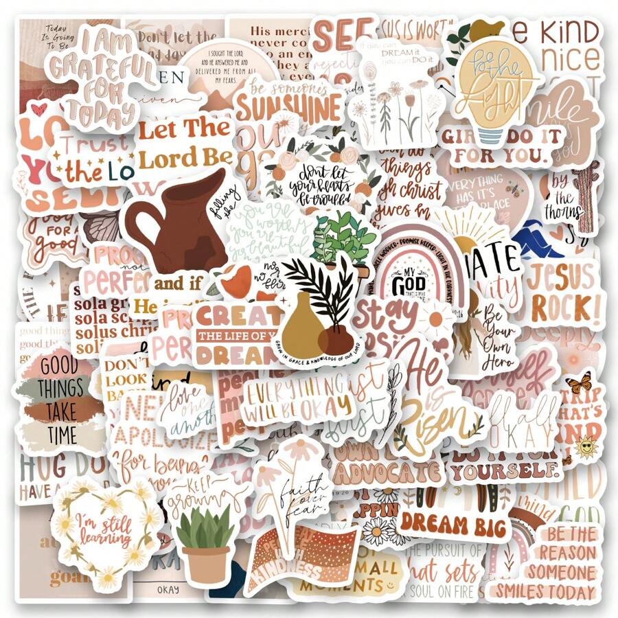 150PCS Bohemia Stickers Vinyl Aesthetics Stickers For Scrapbooking ...