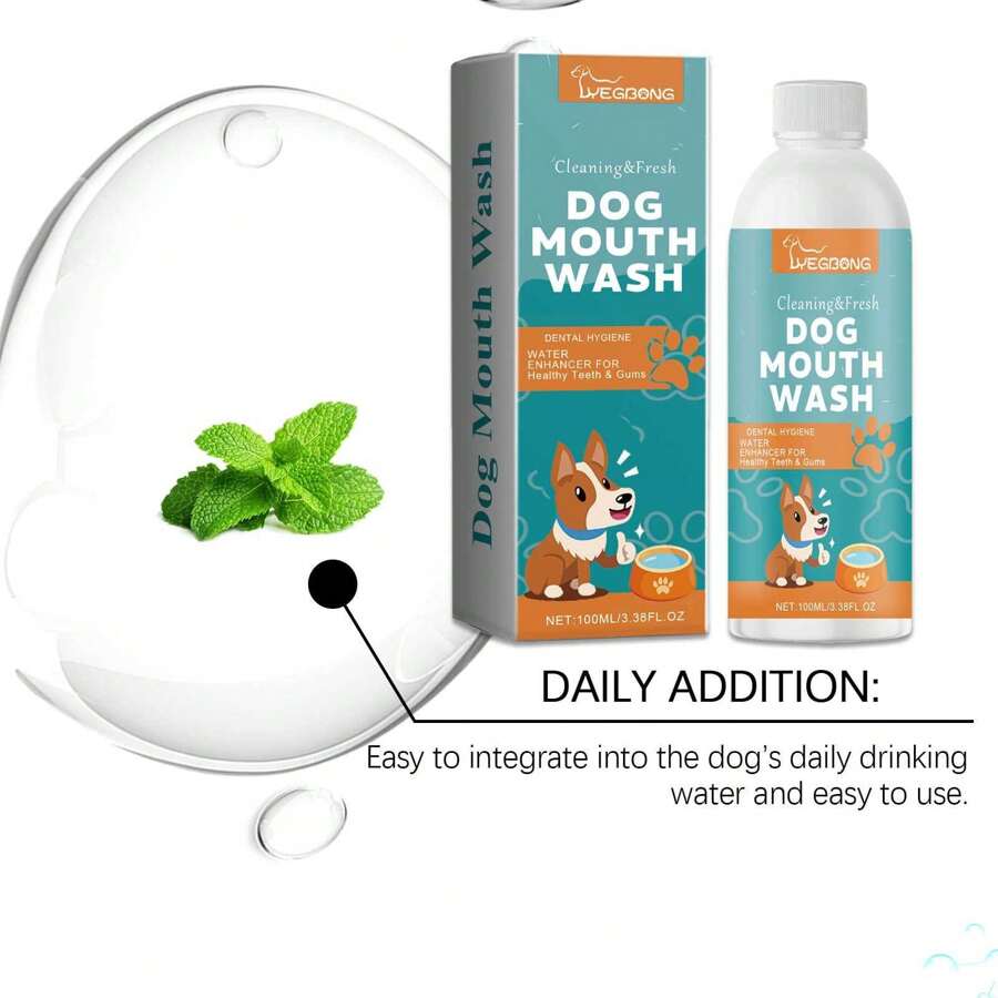 Pet Mouthwash, Deodorizing And Tartar Removing Solution To Freshen Dog ...