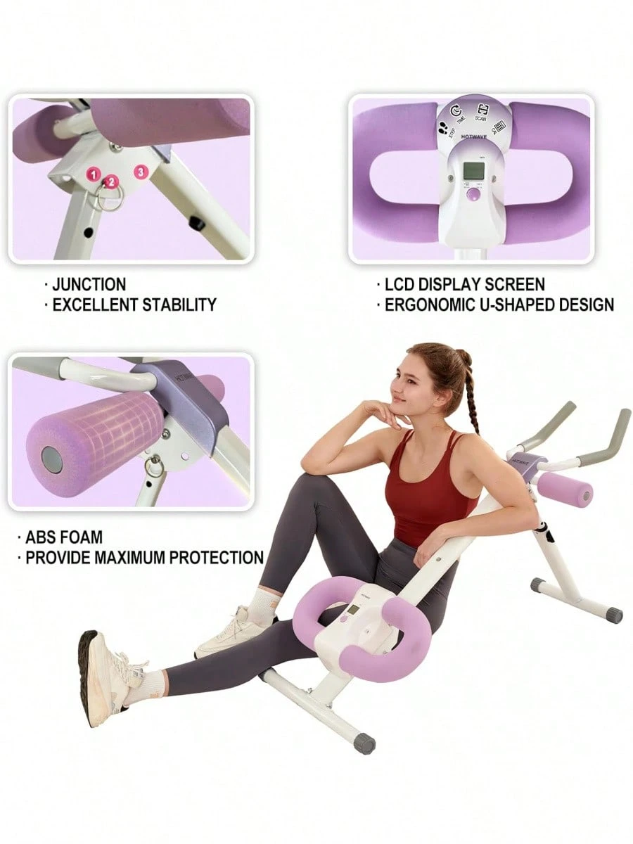 Ab Workout Equipment Abdominal Trainer, Adjustable Ab Machine At Home ...