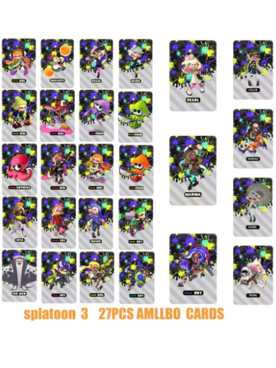Takara Tomy NEW Zelda Splatoon 3 Amiibos Cards Apply To : Tears Of The ...