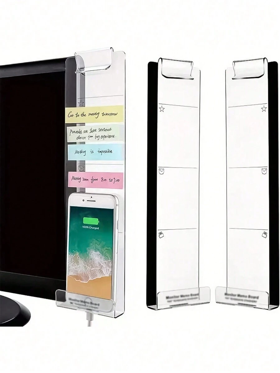 1pc Office Desk Accessories, Monitor Memo Board, Computer Message Board ...