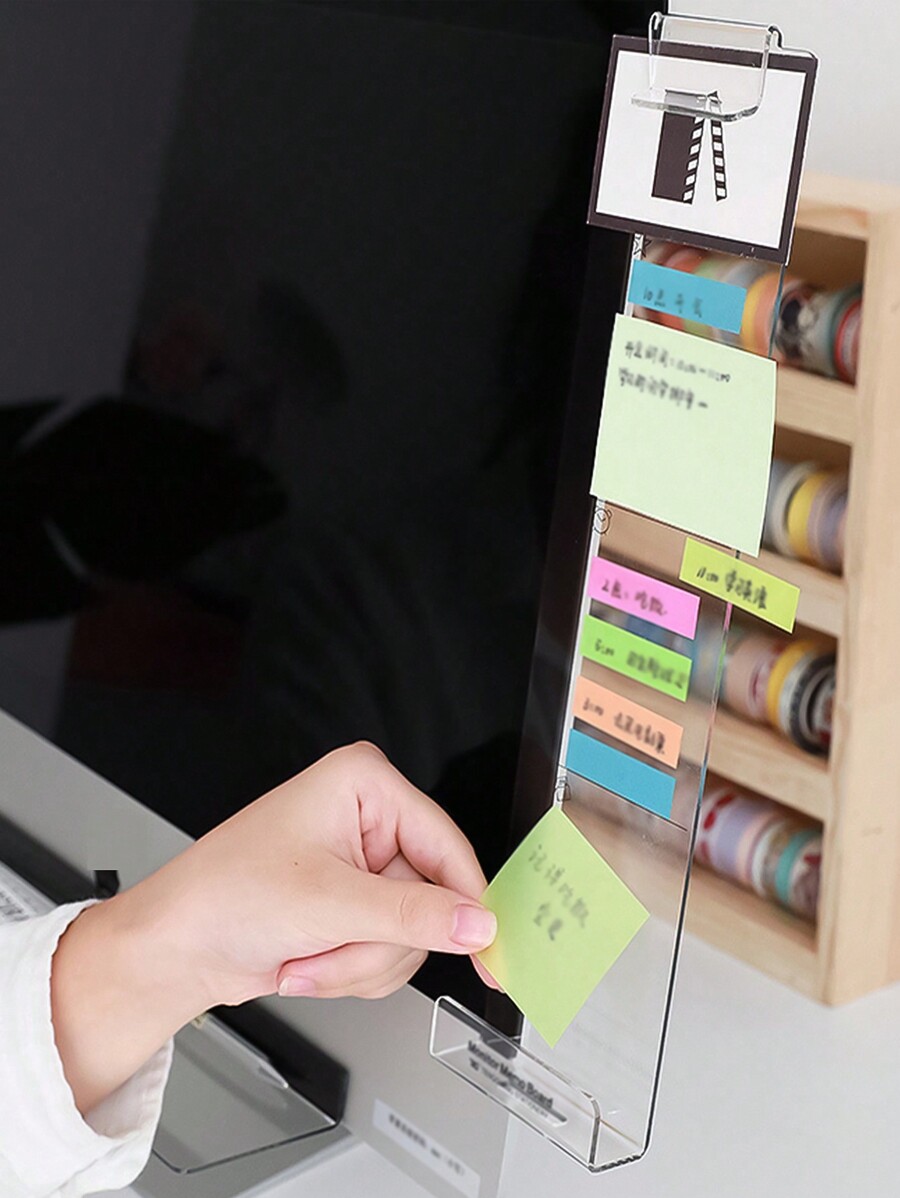 1pc Office Desk Accessories, Monitor Memo Board, Computer Message Board ...