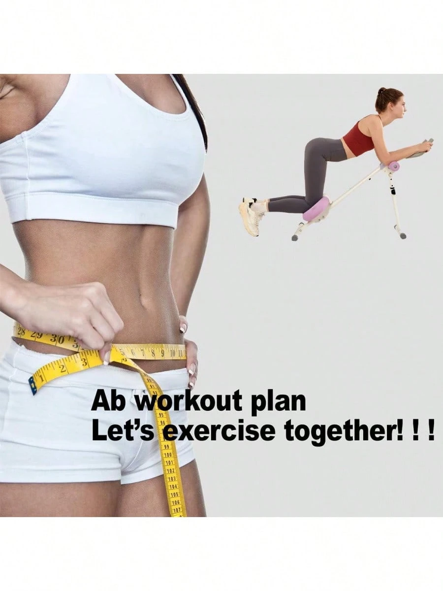 Ab Workout Equipment Abdominal Trainer, Adjustable Ab Machine At Home ...