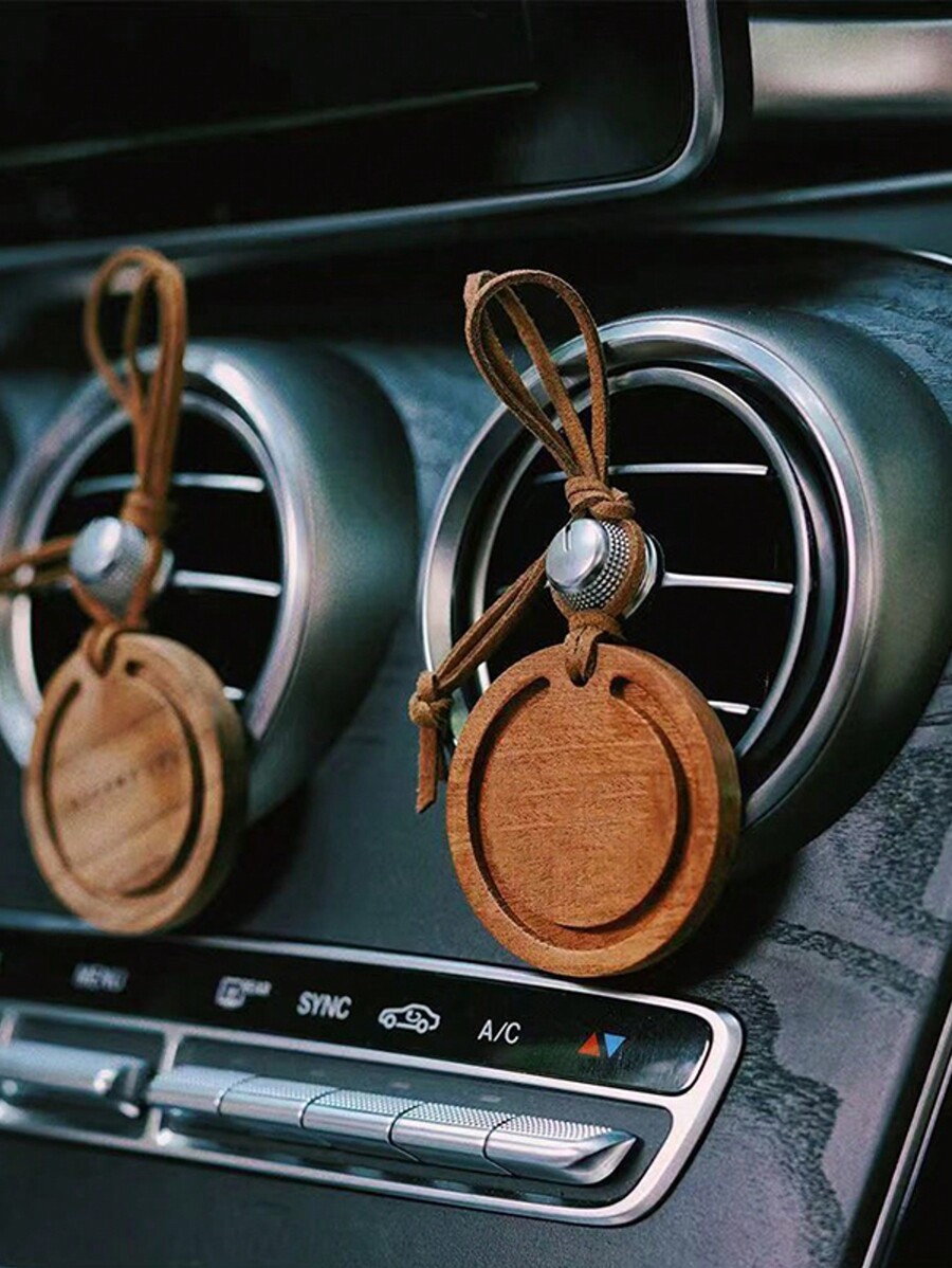 Black Walnut Aroma Wood Pendant, Car/Wardrobe Fragrance Diffuser Wood Slice | SHEIN Singapore