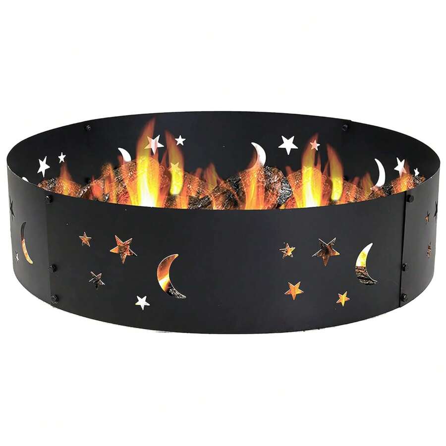 Big Sky 36-Inch Fire Ring - Heavy-Duty 0.6mm Thick Steel Metal Rim ...