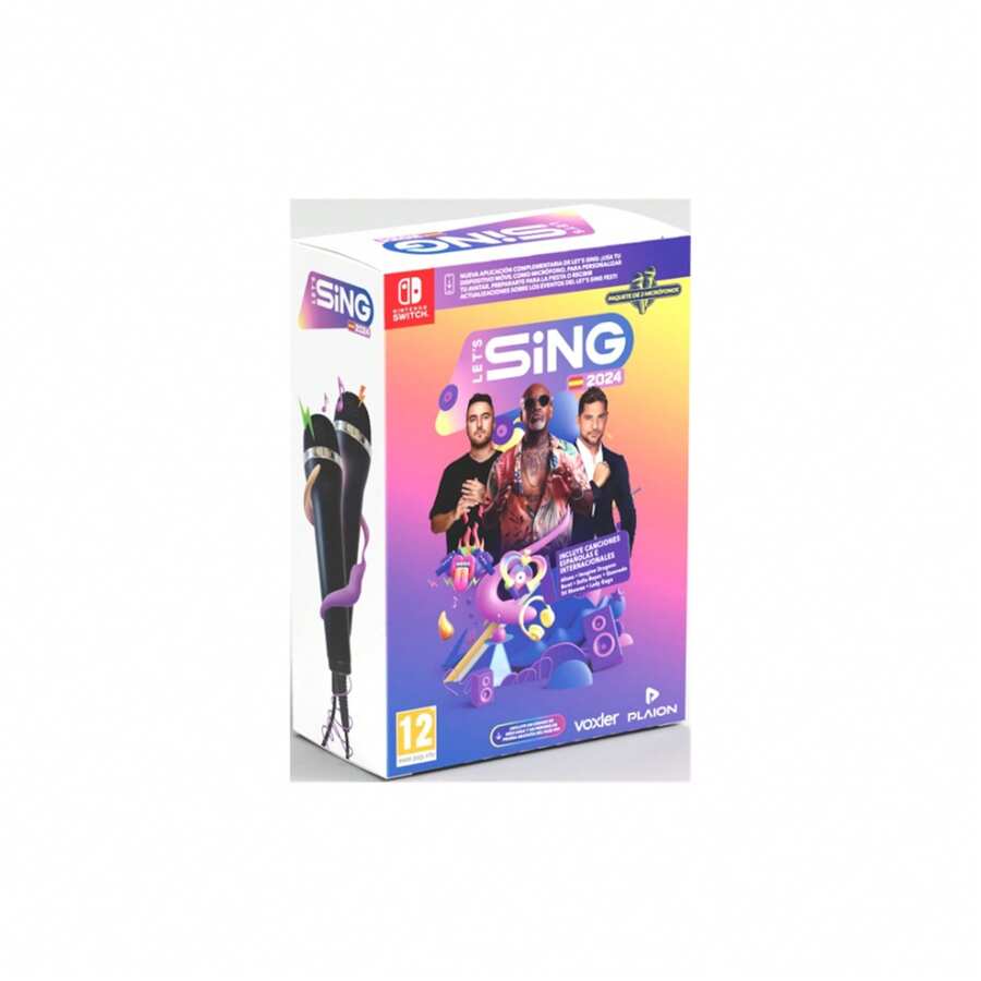 Nintendo LetS Sing 2024 + 2 Mikrofone, Spiel für Nintendo Switch-Konsole [PAL SPANIEN ...