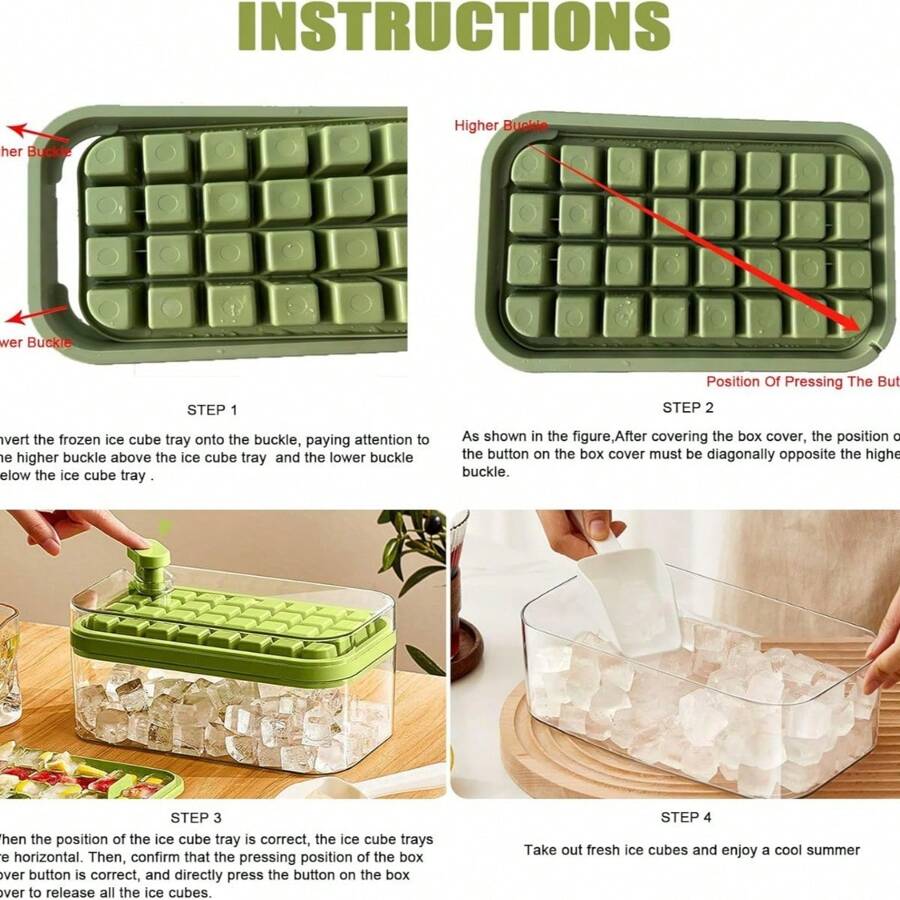 Quick Freezer Silicone Ice Mold, Easy To Use Mold, Perfect For Making Ice Cubes, Ice Buckets ...
