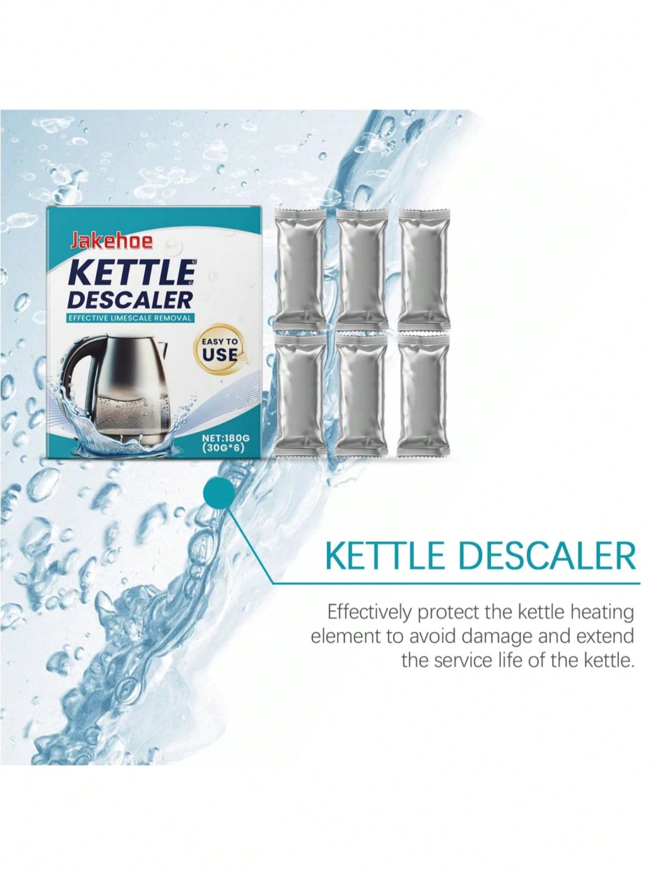 Kettle Descaling Powder, Electric Tea Kettle Cleaning & Descaling Agent ...