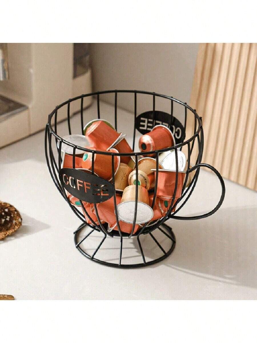 1pc Nordic Style Coffee Capsule Storage Rack, Luxury Home Snacks ...