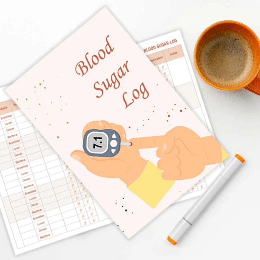 Blood Sugar Logbook- Daily Glucose And Medication Tracker - Health ...
