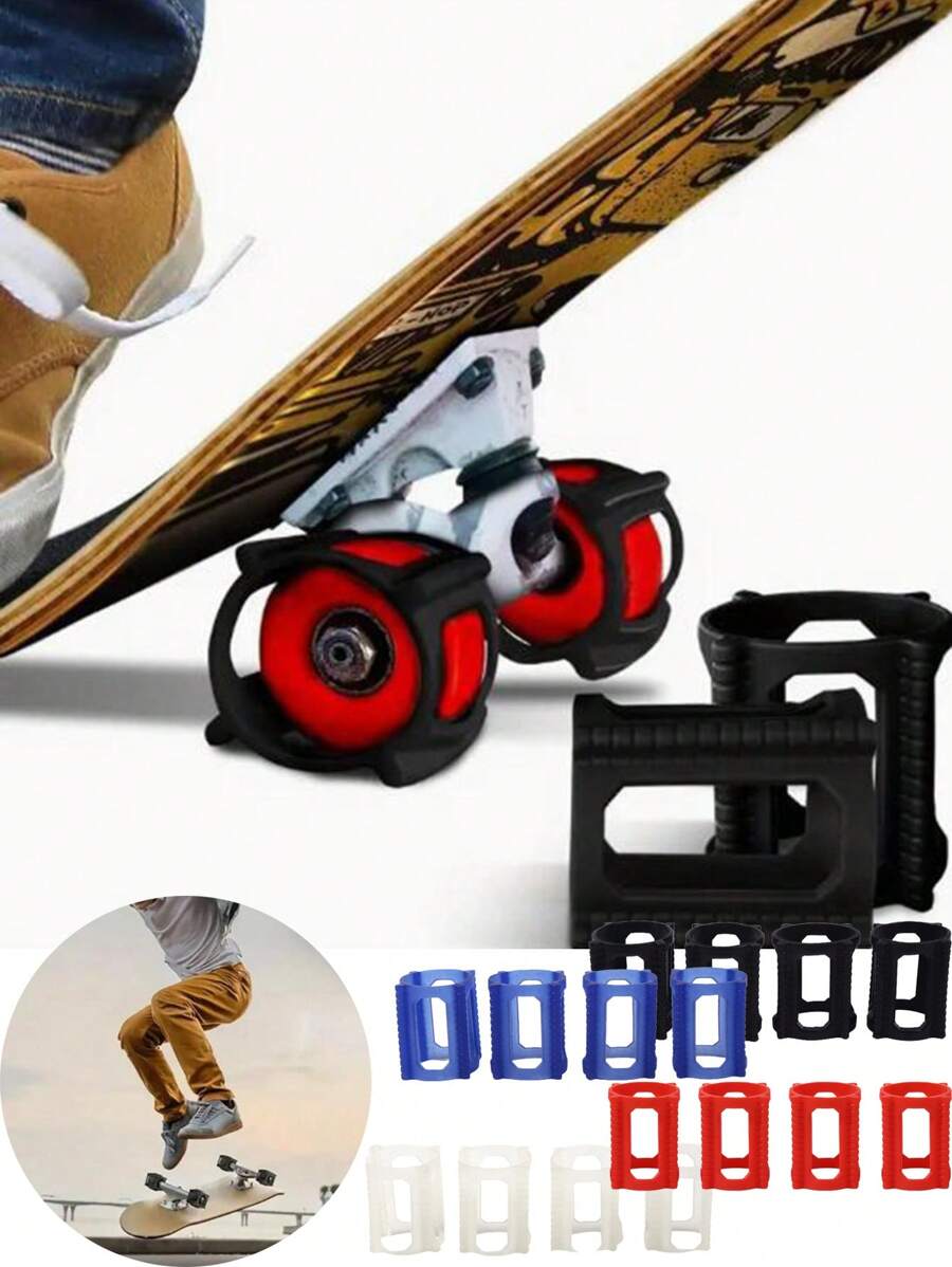 4 Pcs/Pack Skateboard Wheel Lock Training Clip Skateboard Wheel ...
