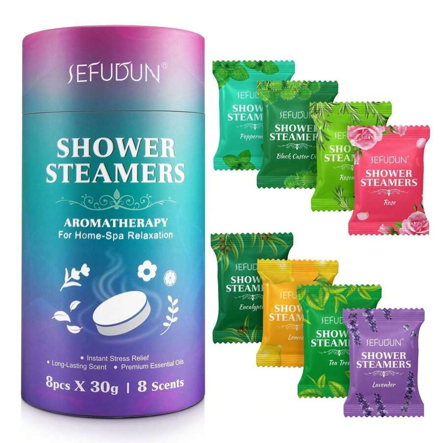 Shower Steamers Aromatherapy 8 Packs -2-In-1 Shower Steamers And Body ...