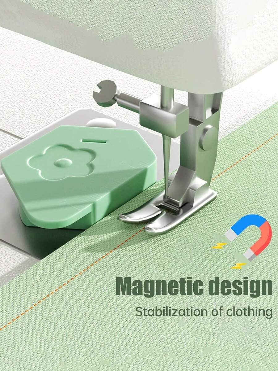 1pc Magnetic Seam Guide For Sewing Machine, Polygonal Seam Guide Hemmer ...