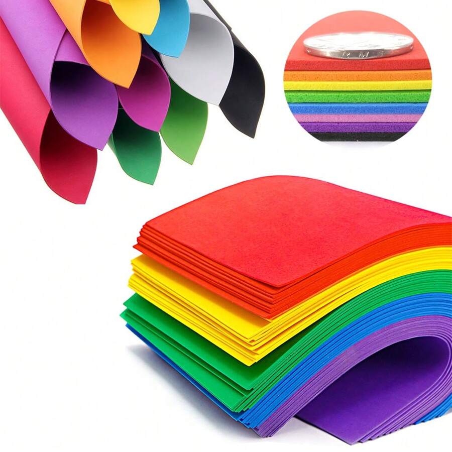 20pcs 5 Sheets Of A4 & 2mm Foam Sheets, Value Pack Of EVA Foam Sheets ...