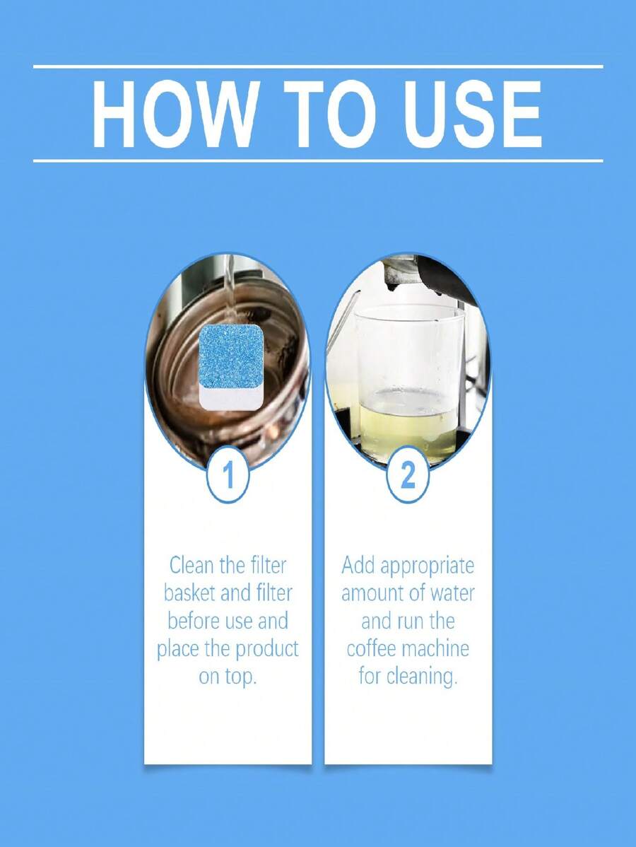 Coffee Machine Descaling Effervescent Tablets, Clean Limescale And ...