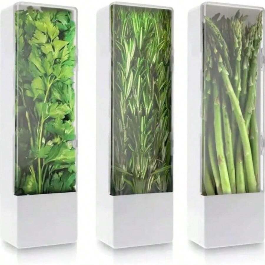 Herb Saver, Fresh Herb Keeper For Refrigerator, Cilantro Storage ...