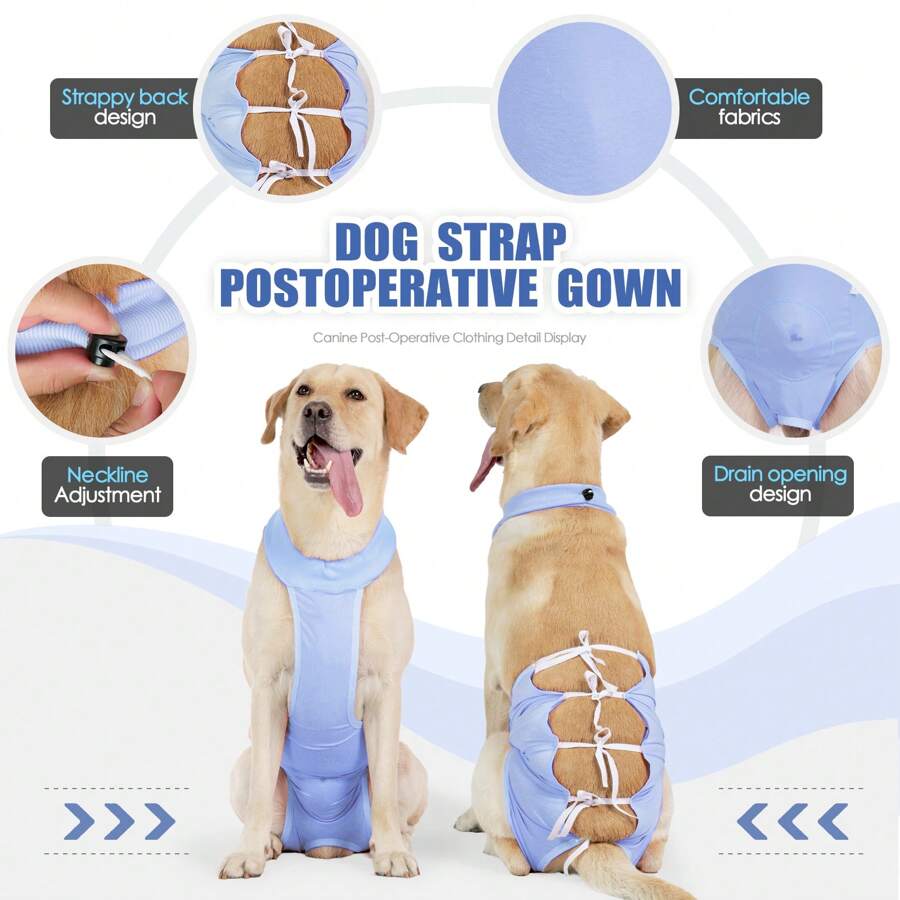 Dog Recovery Suit Abdominal Wound Puppy Surgical Clothes Post-Operative ...