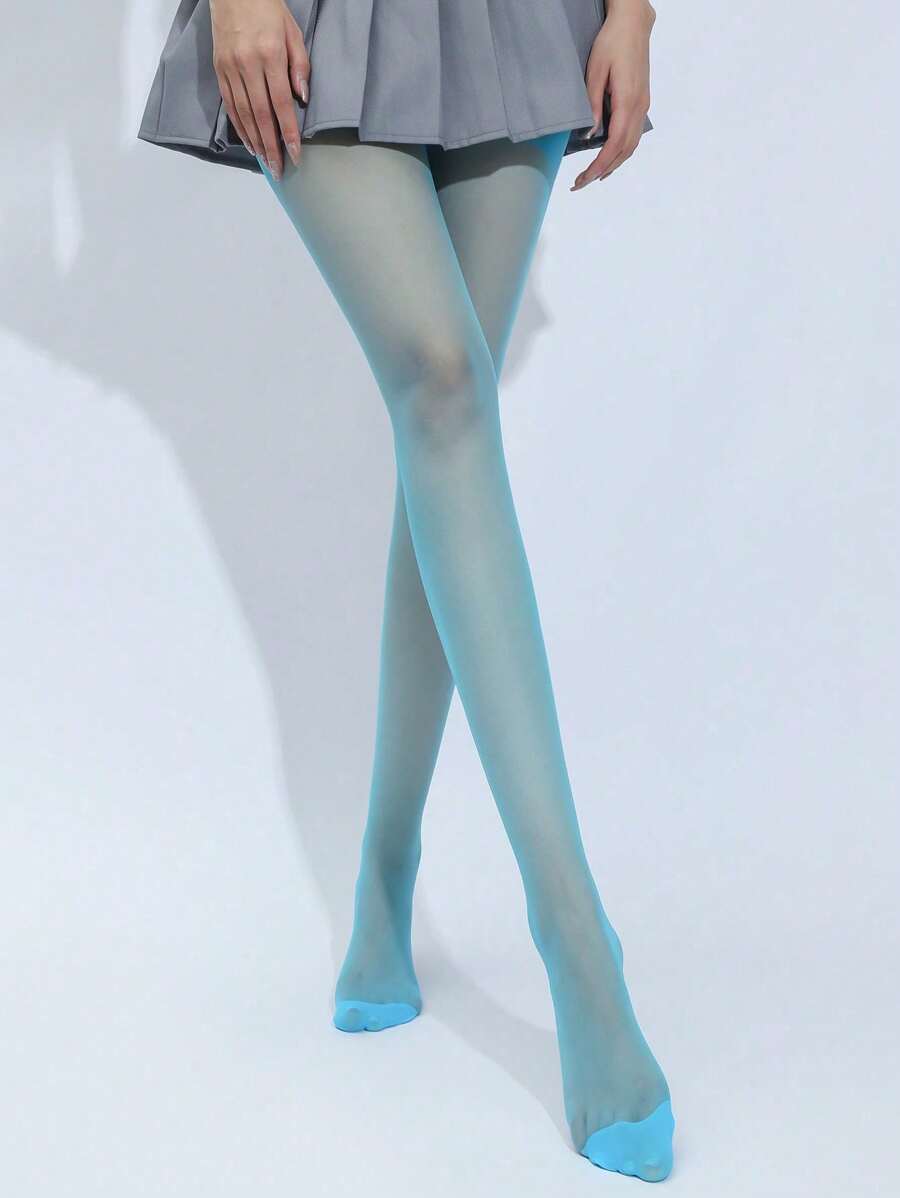 A Super Thin Color Pantyhose Sexy Sexy Pantyhose Anti-Hook Thin Transparent Candy Color Tights ...