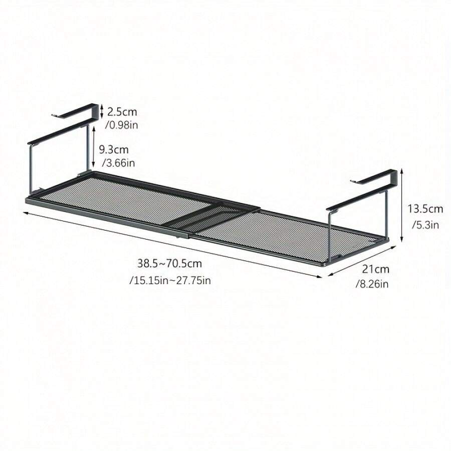 Under Shelf Organizer Extendable Under Shelf Storage For Pantry Cabinet Laundry Room Shoe Bench ...
