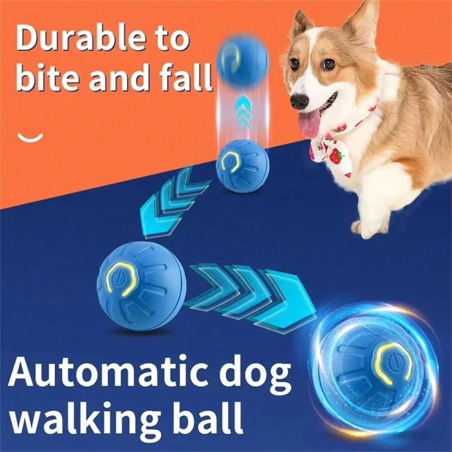 Automatic Pet Interactive Jumping Ball, Smart Dog Chasing Toy, Auto ...
