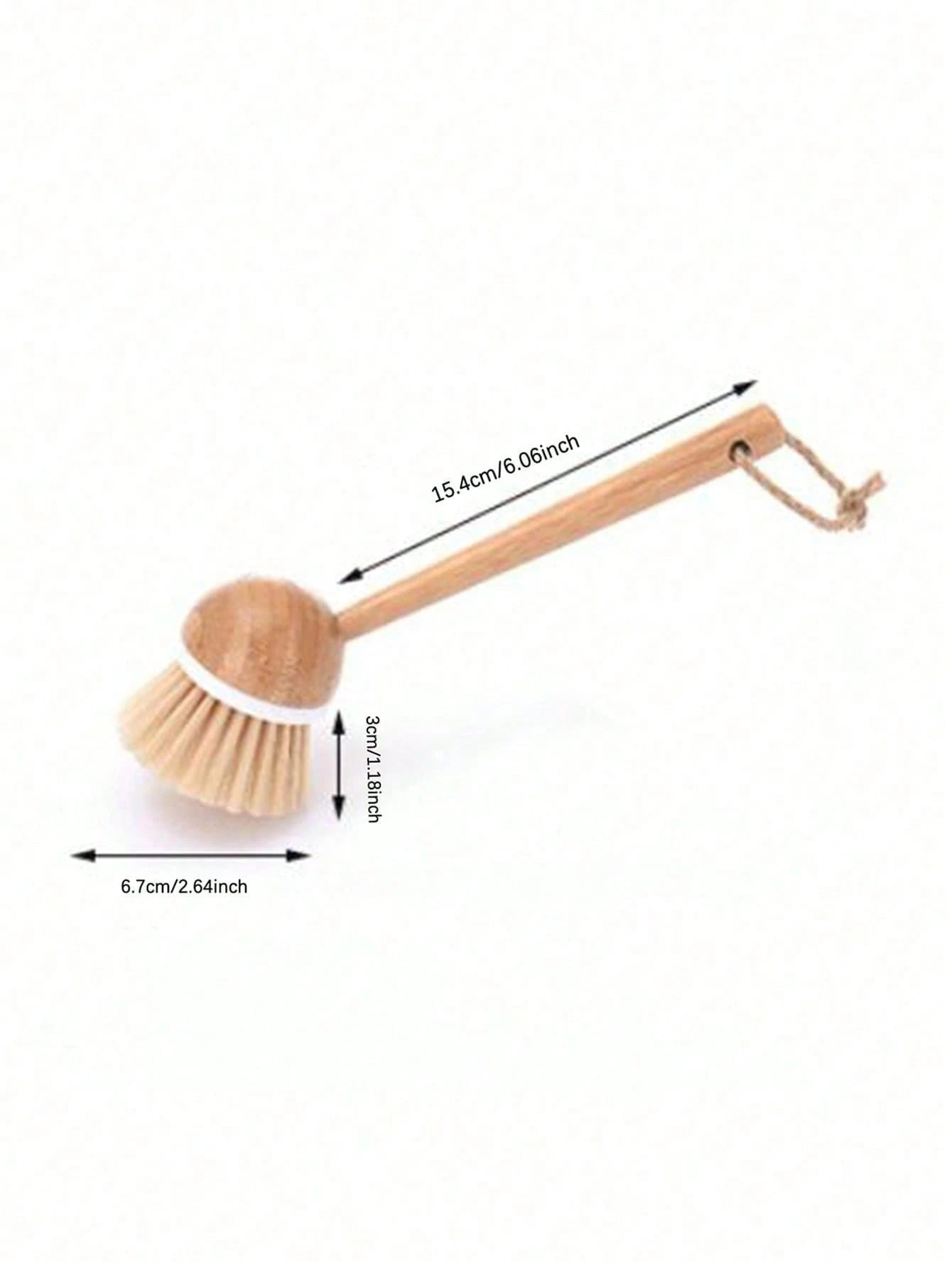 Bamboo Dishwashing Brush, Household Sink, Stove, Long Handle Cleaning ...