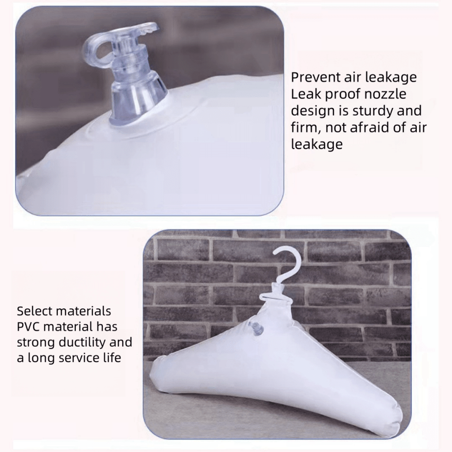 1pc Inflatable Clothes Hanger, PVC Blow Up Hanger For Traveling ...