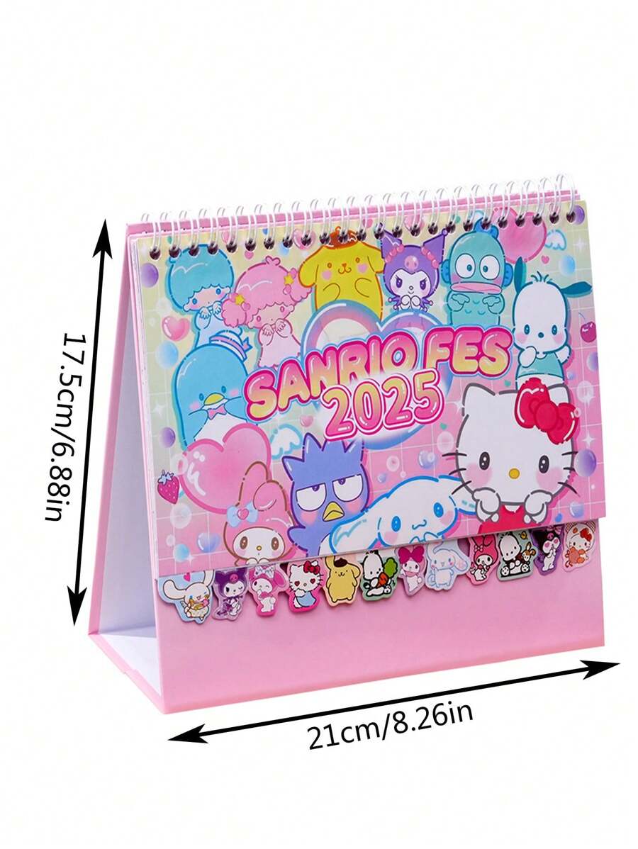 Sanrio Sanrio 2025 Family Desk Calendar Kuromi My Melody Children Memo ...