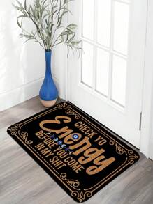 1pc Eye Of Wisdom Pattern Print Doormat, Soft Plush Rectangular Non ...