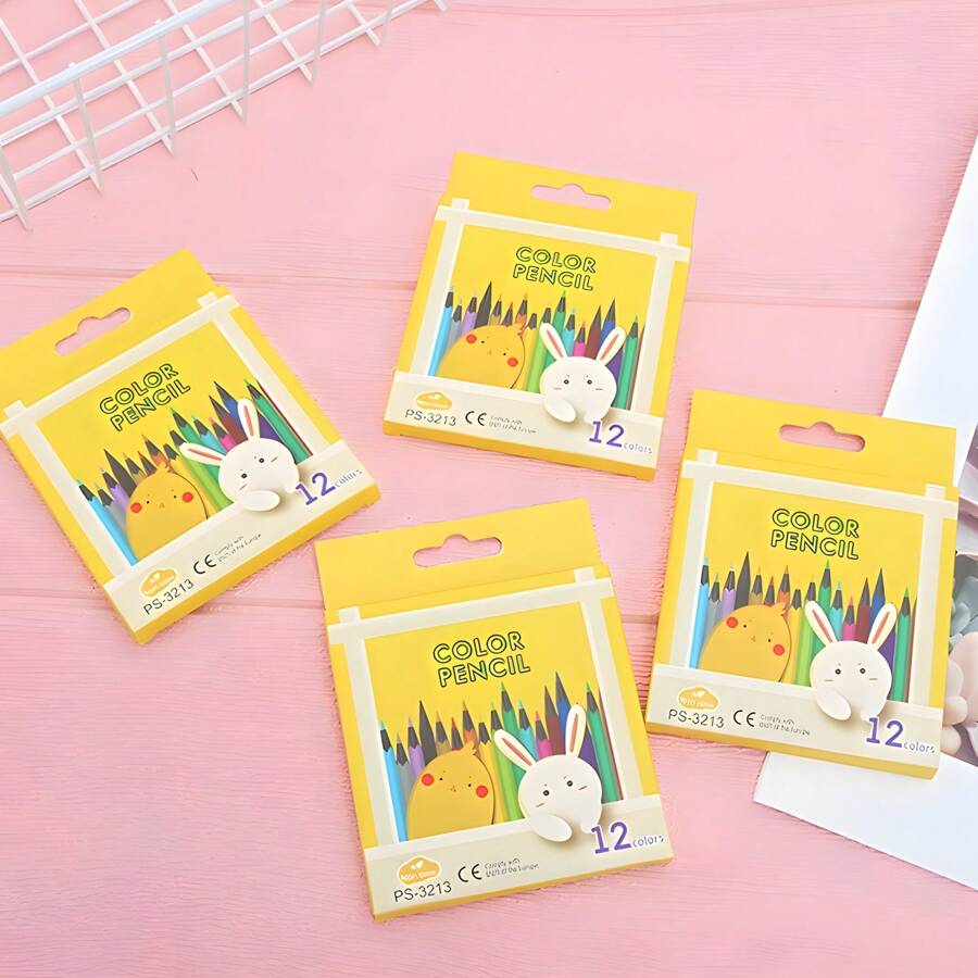 12pcs Professional Grade Colored Pencil Set With Wooden Body, High ...