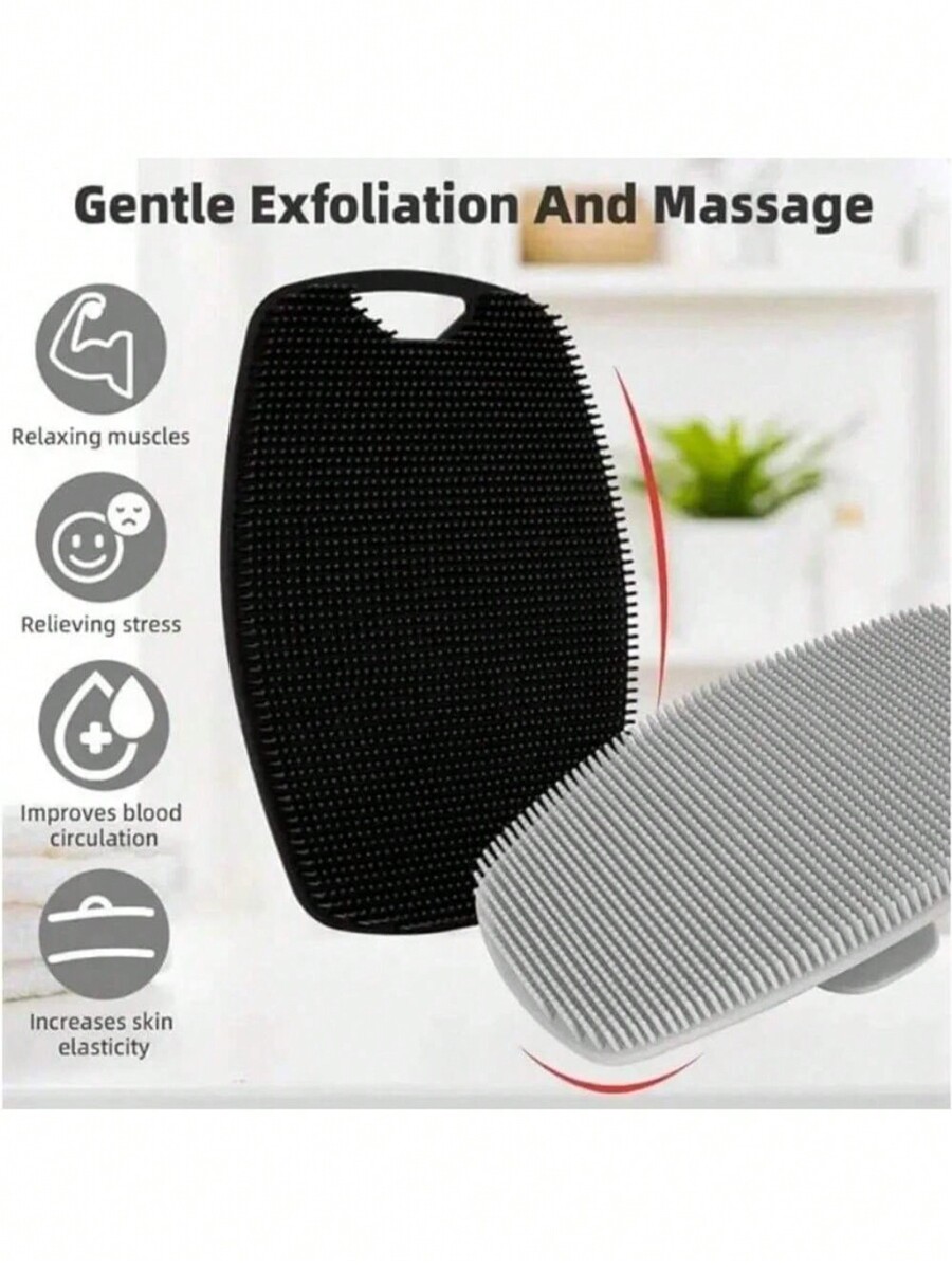 1pc Soft Silicone Exfoliating Brush Cleanser Manual Body Cleansing ...