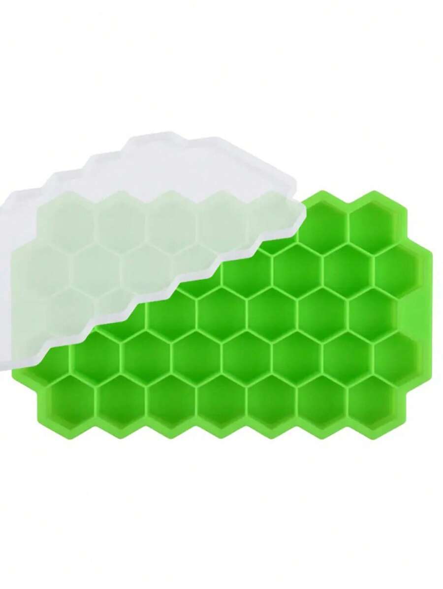 A Honeycomb Silicone Ice Tray -37 Grid Hexagonal Ice Mold, Making ...
