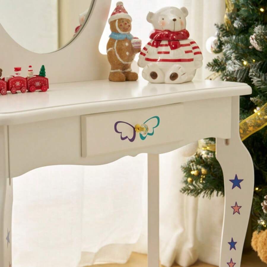 Dressing Table With Mirror And Stool, Cute Design, Role Play Makeup ...