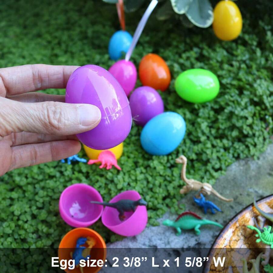 10pcs 4cm/1.57inch*6cm/2.36inch Random Colour Easter Eggs Filled Eggs ...
