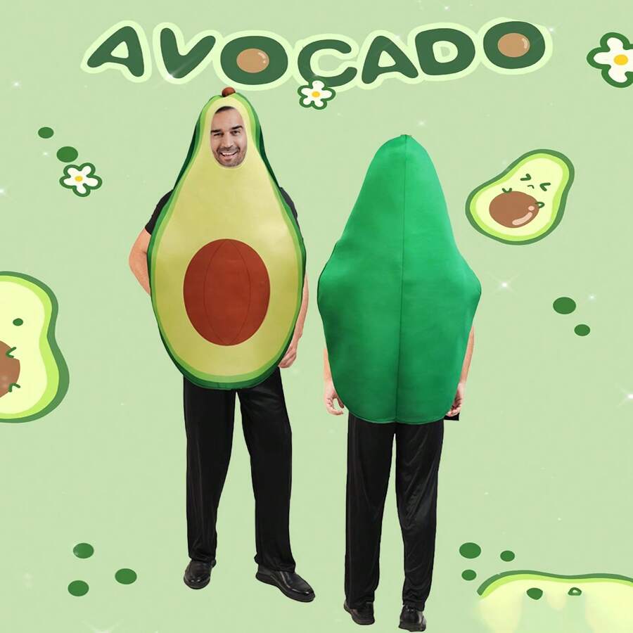 Avocado Costume For Adult Cosplay Funny Food Costumes For Adult Couple ...