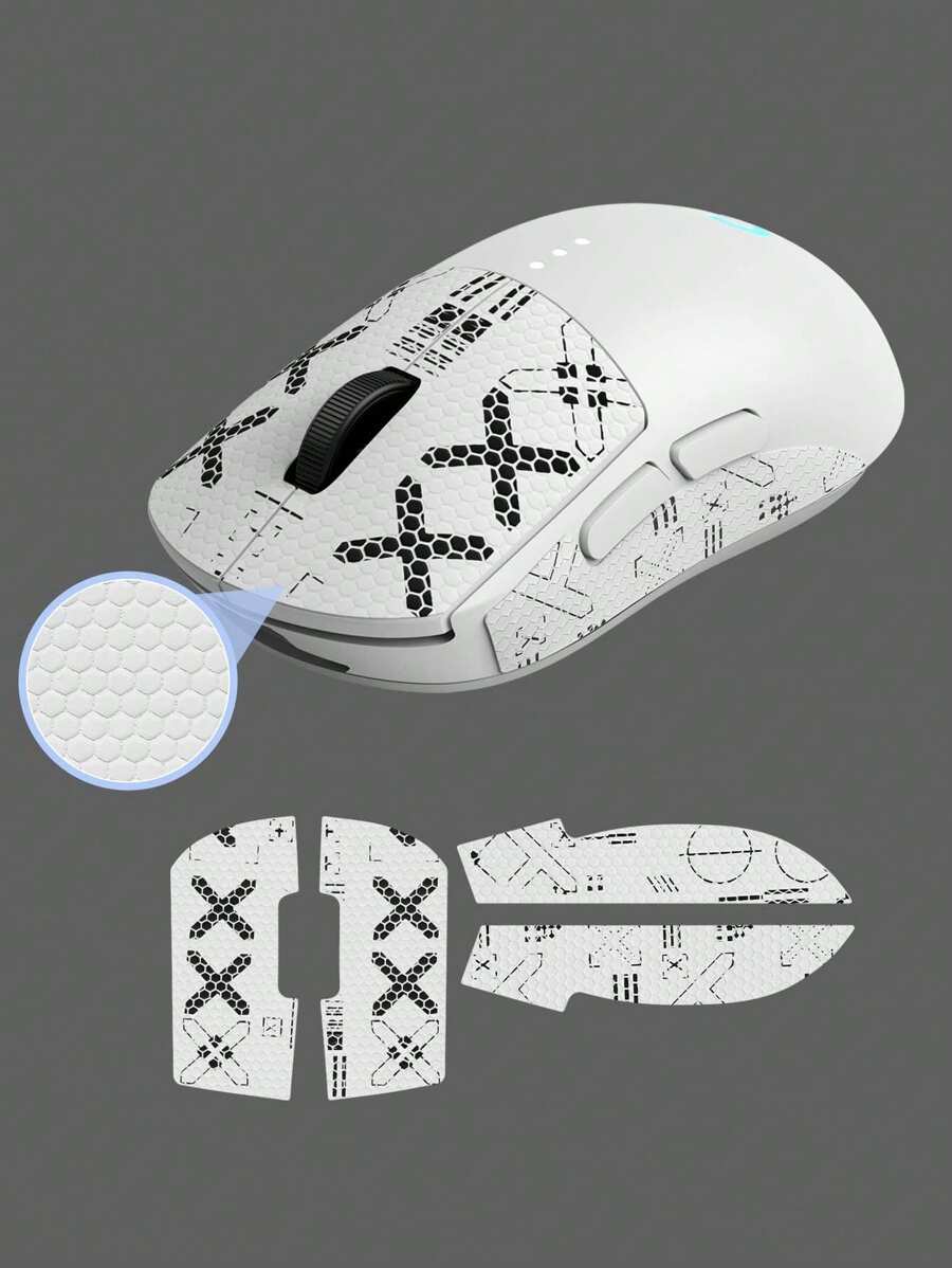 1pc Antislip Grip Tape For 1st/2nd Gen GPW Mouse, Half Coverage Printed ...