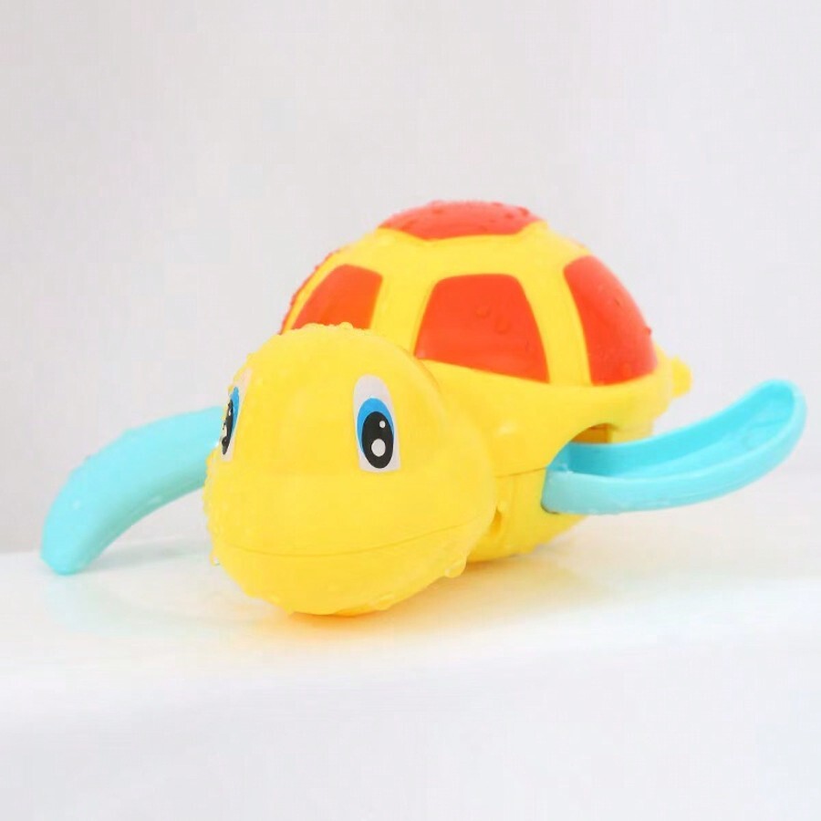 1pc Baby Wind-Up Turtle Bath Toy Set, Bathtub Water Play Toys, Colorful ...
