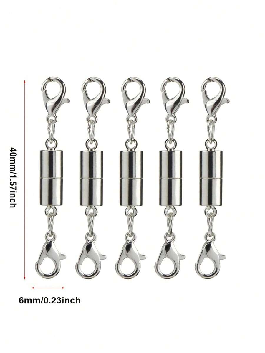 5pcs Magnetic Necklace Clasps And Closures. Necklace Jewelry Extender With Magnet. Magnetic ...