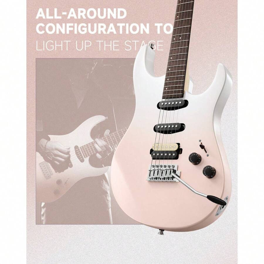 Donner DMT-66 Electric Guitar With Gig Bag Tremolo Bridge Solid Body HSS Pickup | SHEIN PT