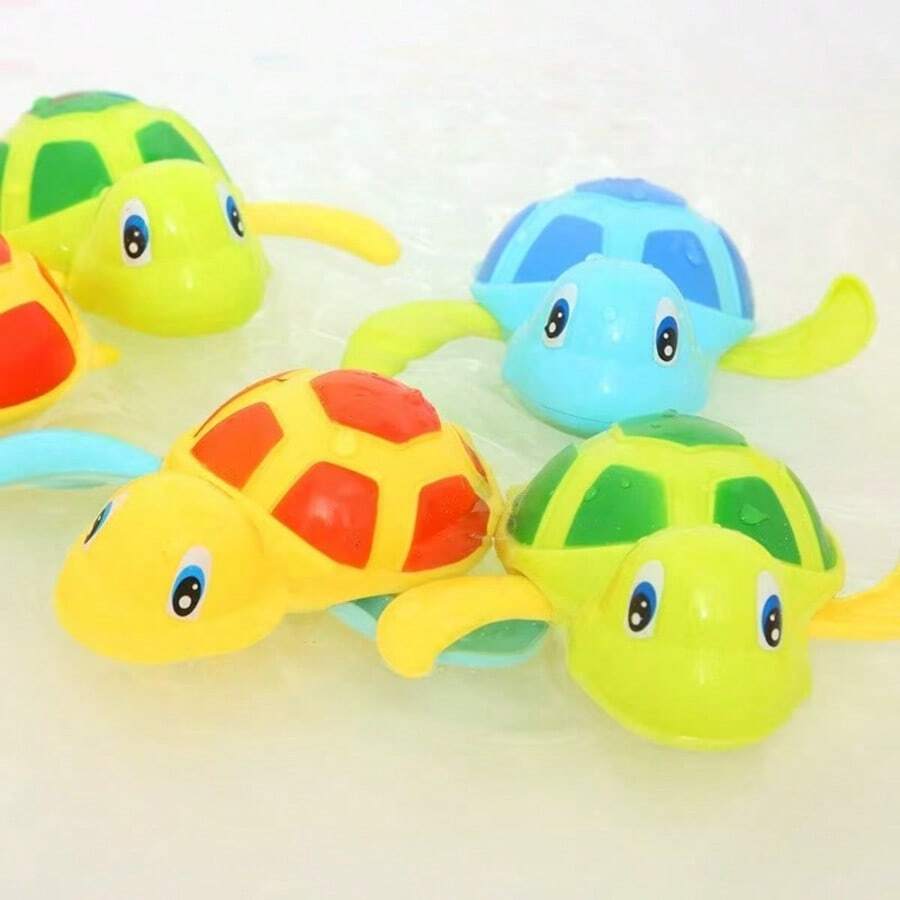 Wind-Up Clockwork Turtle Bath Toy Set, Bathtub Water Play Toys For Kids ...