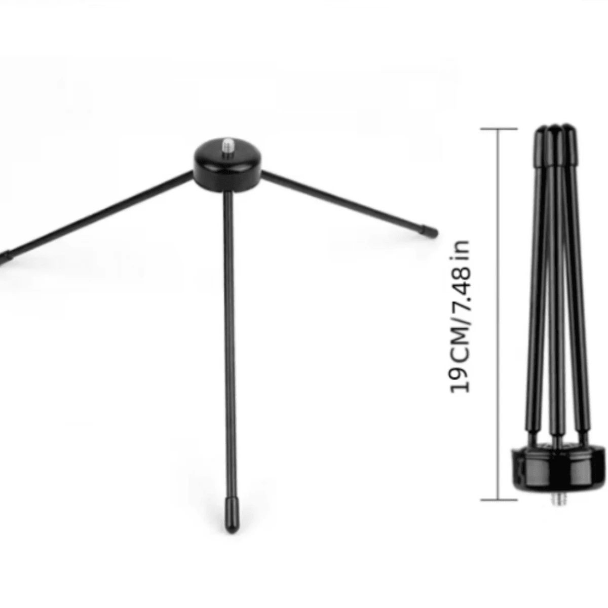 10 Inch Heavy Duty Light Stand, Adjustable Tripod Stand With BracketFor ...