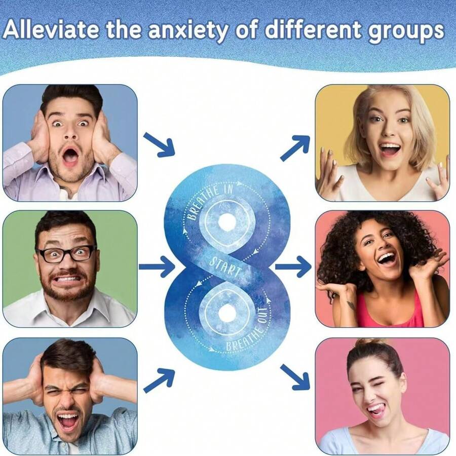 A Set Of 6 Colors Of Gravel Pattern Anxiety Calming Stickers Color Self ...