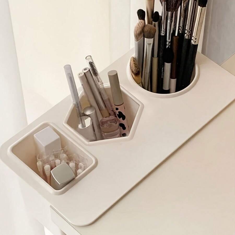 1 Pc Makeup Brush Storage Box, Desktop Edge Storage Box, Modern And ...