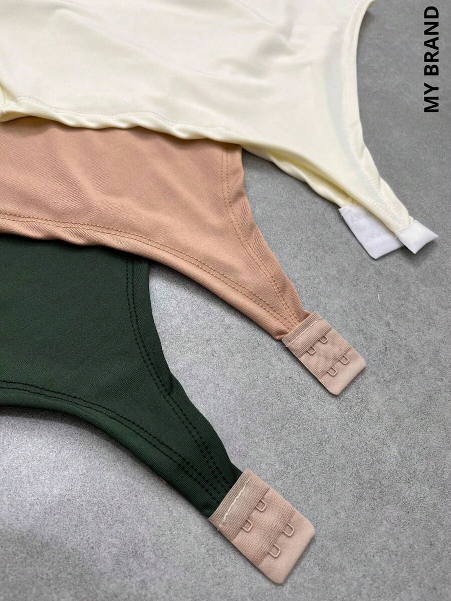 Body Bory Feminino Elegante Argola Básico Confortável Verão Com Bojo ...