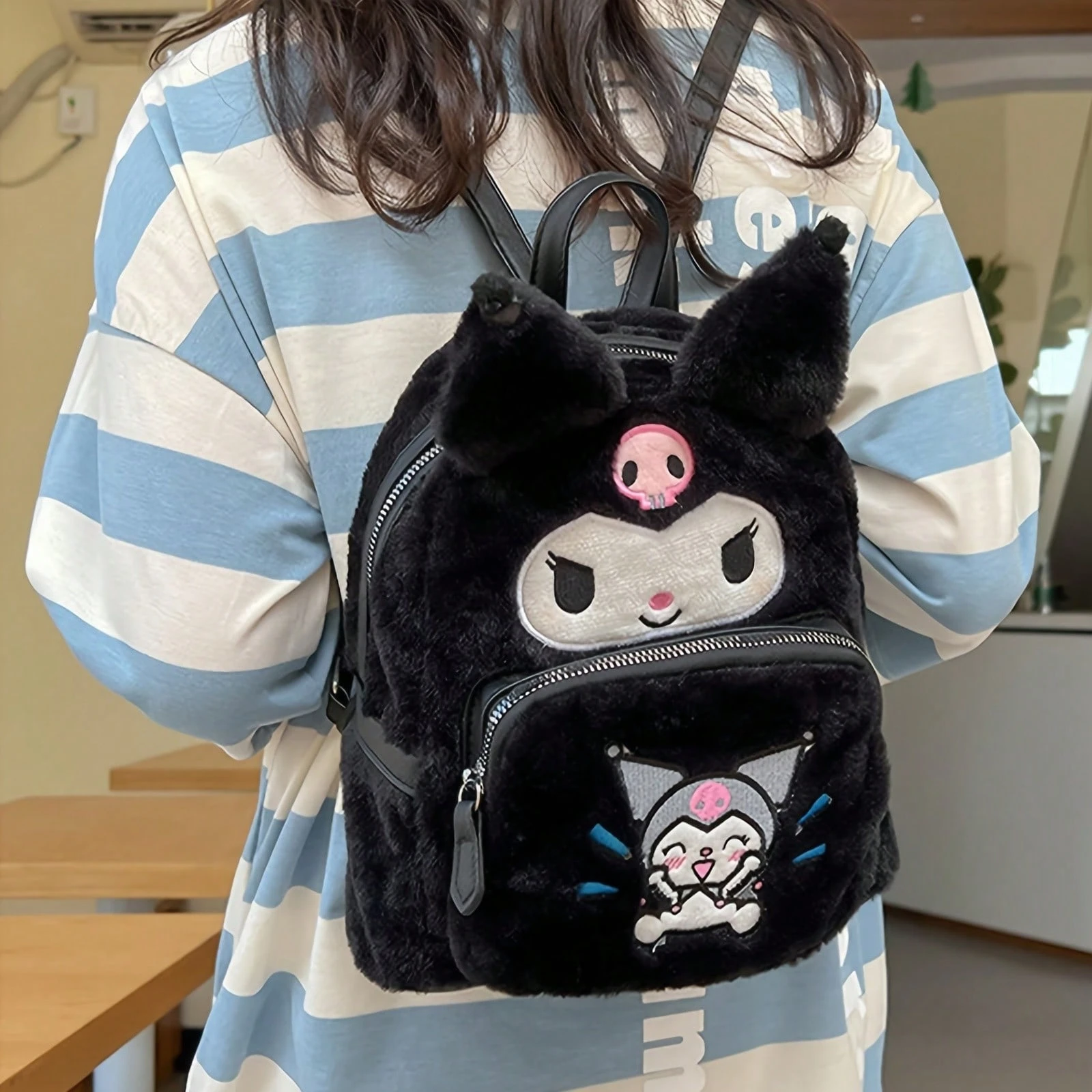 Sanrio Hello Kitty Kuromi Cute Cartoon Backpack, Hello Kitty And ...