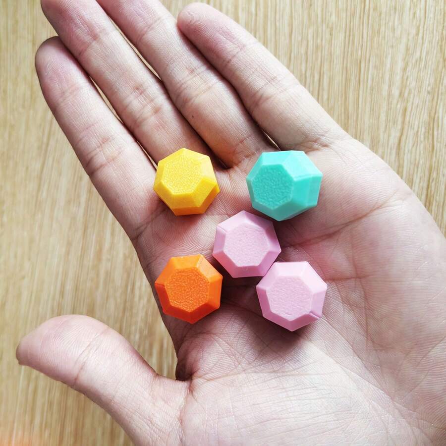 Gonggi 1 Set Of 5 Colourful Nostalgic Korean Stone Catching Game ...