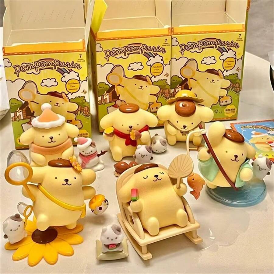Miniso Sanrio Pompompurin Four Seasons Series Blind Box Ornament ...