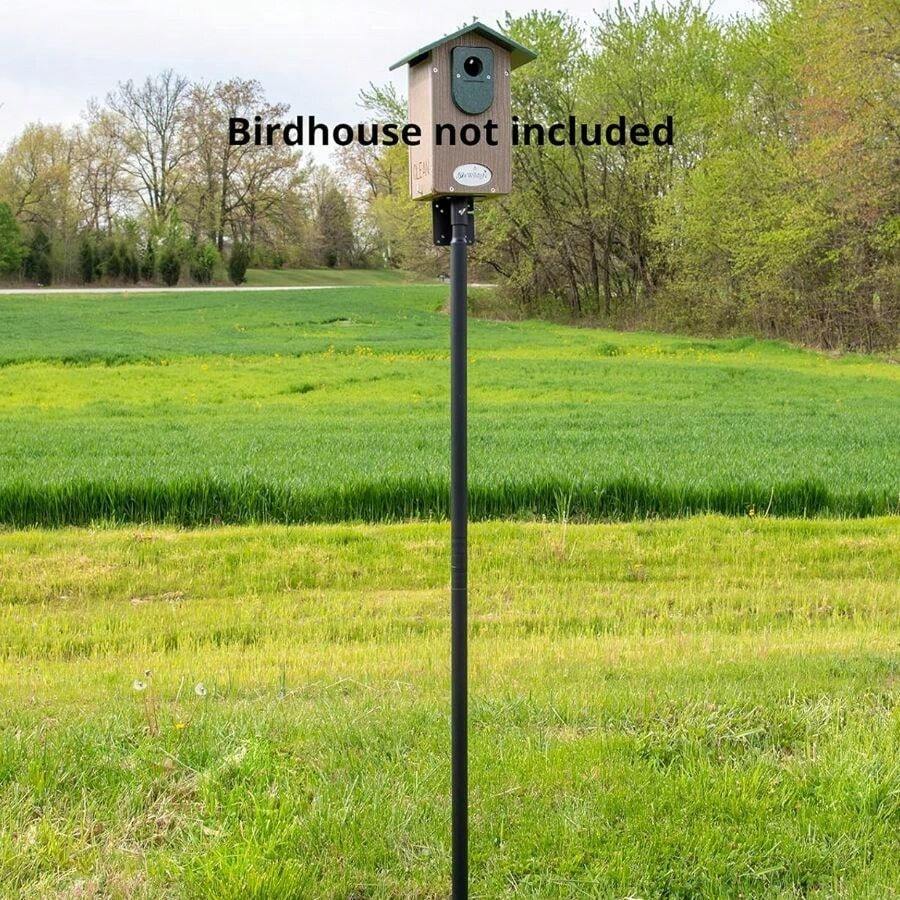 Universal Mounting Pole Kit - Great For Post-Mounted Bird Houses And ...