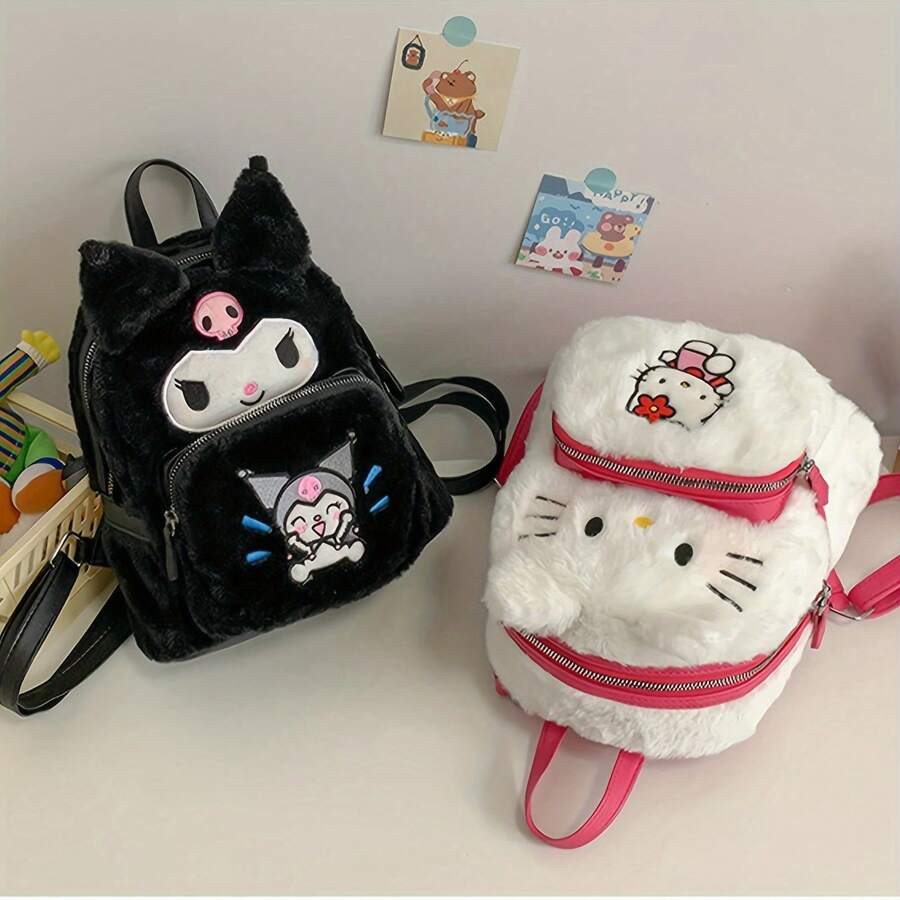 Sanrio Hello Kitty Kuromi Cute Cartoon Backpack, Hello Kitty And ...