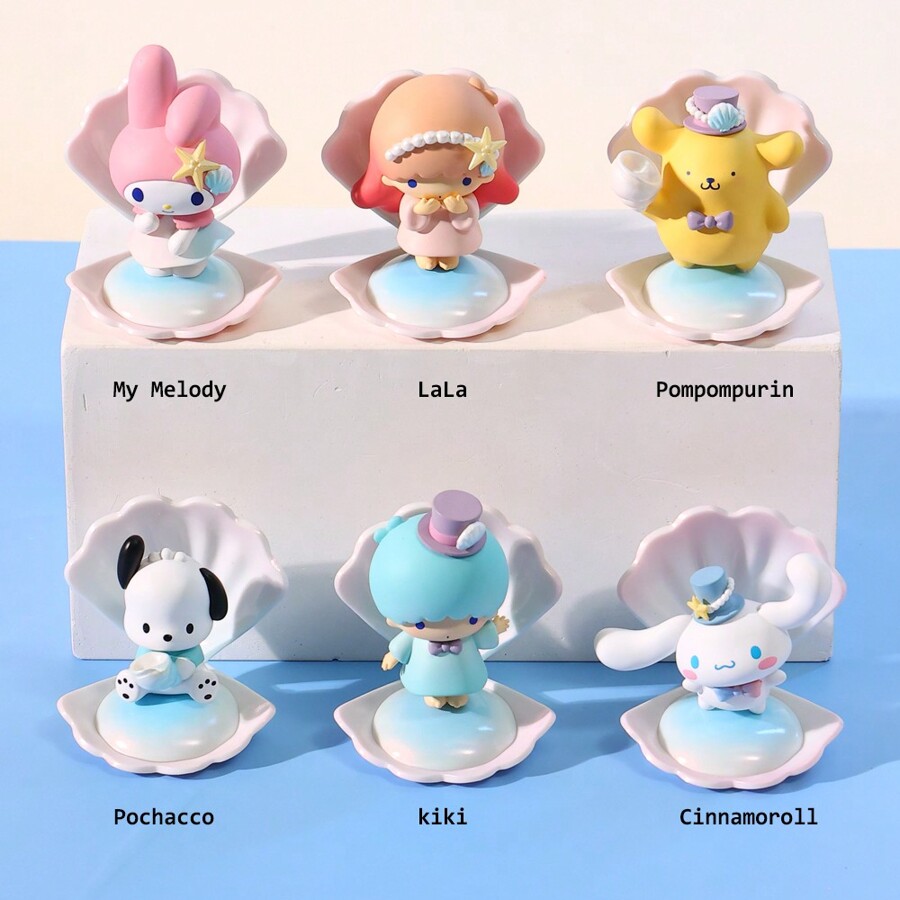 Miniso Blind Box Blue Sea Holiday Series Action Figure Dolls Cartoon ...