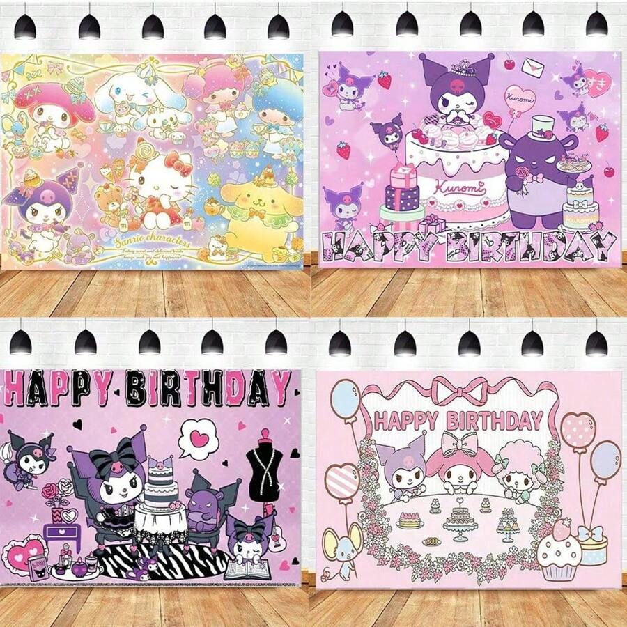 Sanrio Party Decoration Hello Kitty Theme Atmosphere Party Backdrop ...